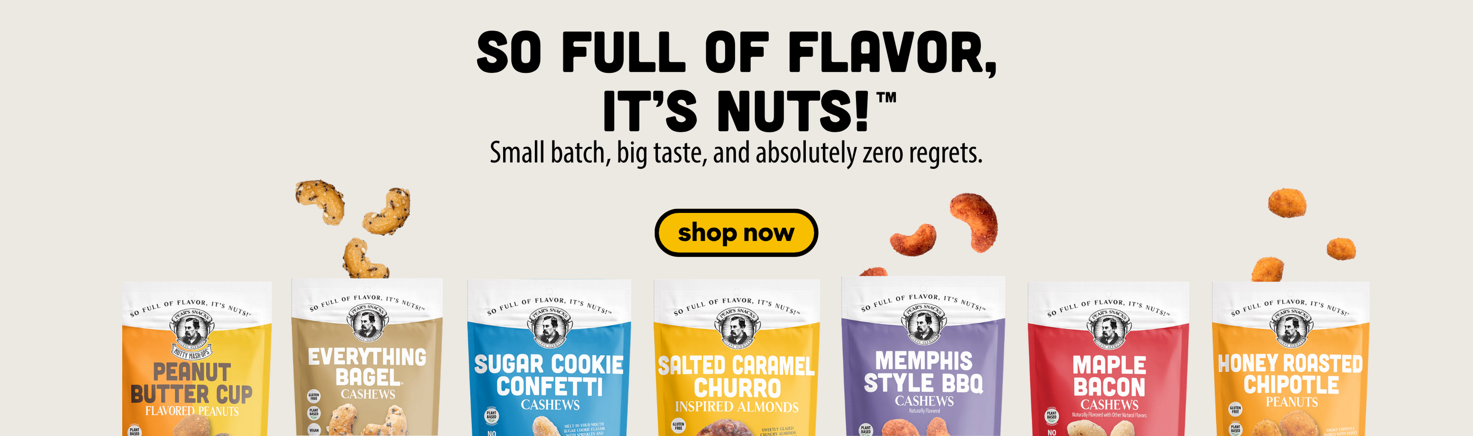 Pear's Snacks | Boldly Flavored Award-Winning Snack Nuts